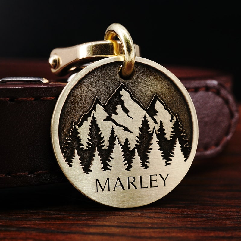 Dog Tag Engraved Enamel - Etsy