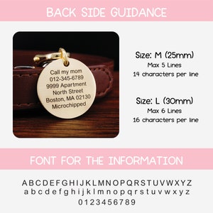 Brass Dog Tag, Personalized Brass Pet ID Tag, Custom Cat Tag, Unique ...