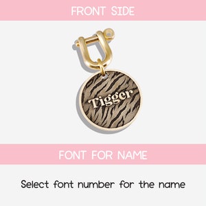 Brass Dog Tag, Personalized Brass Pet ID Tag, Custom Cat Tag, Unique ...