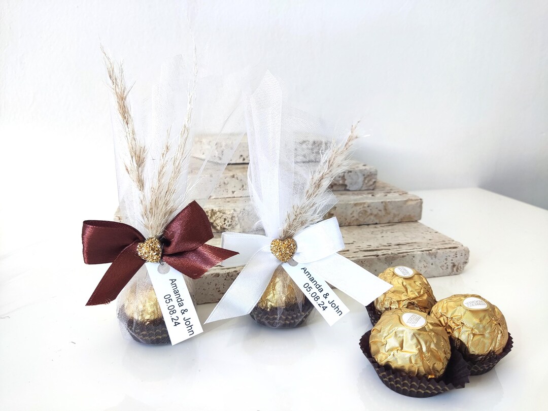 Wedding Ferrero Rocher Favors - Wedding Gift - Personalized Baptism ...