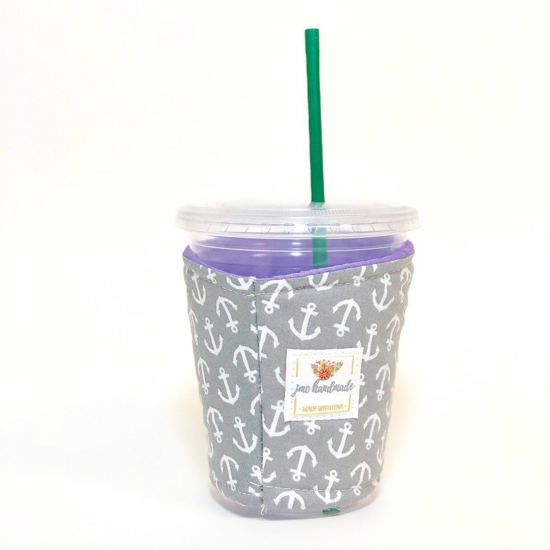 Iced Coffee Cozy. Drink Cozy. Hot/cold Sleeve. Ice Coffee Drink Holder ...