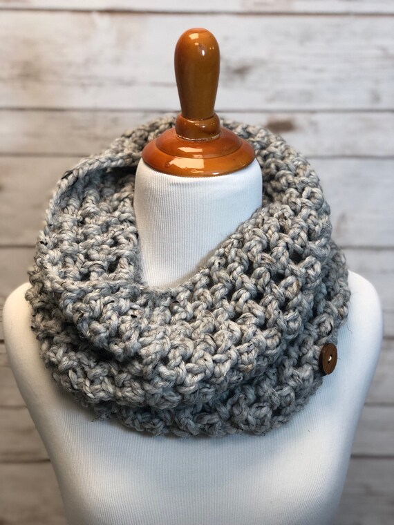 Chunky Cowl Scarf Cowl Neck Crochet Cowl Infinity Scarf Etsy