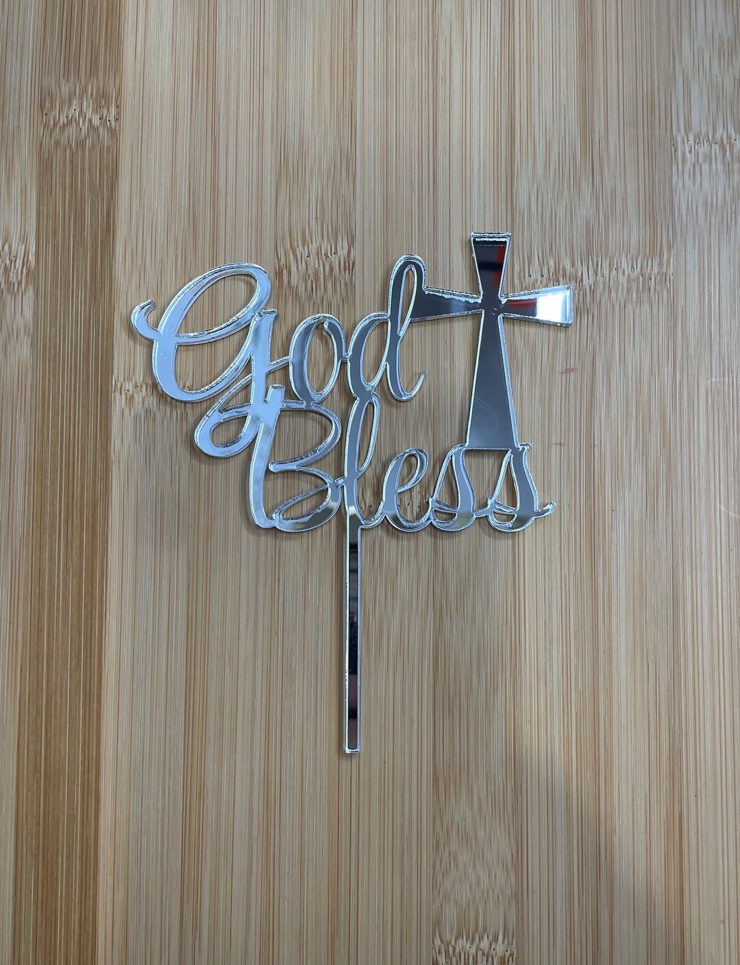 God Bless Acrylic Cake Topper - Etsy