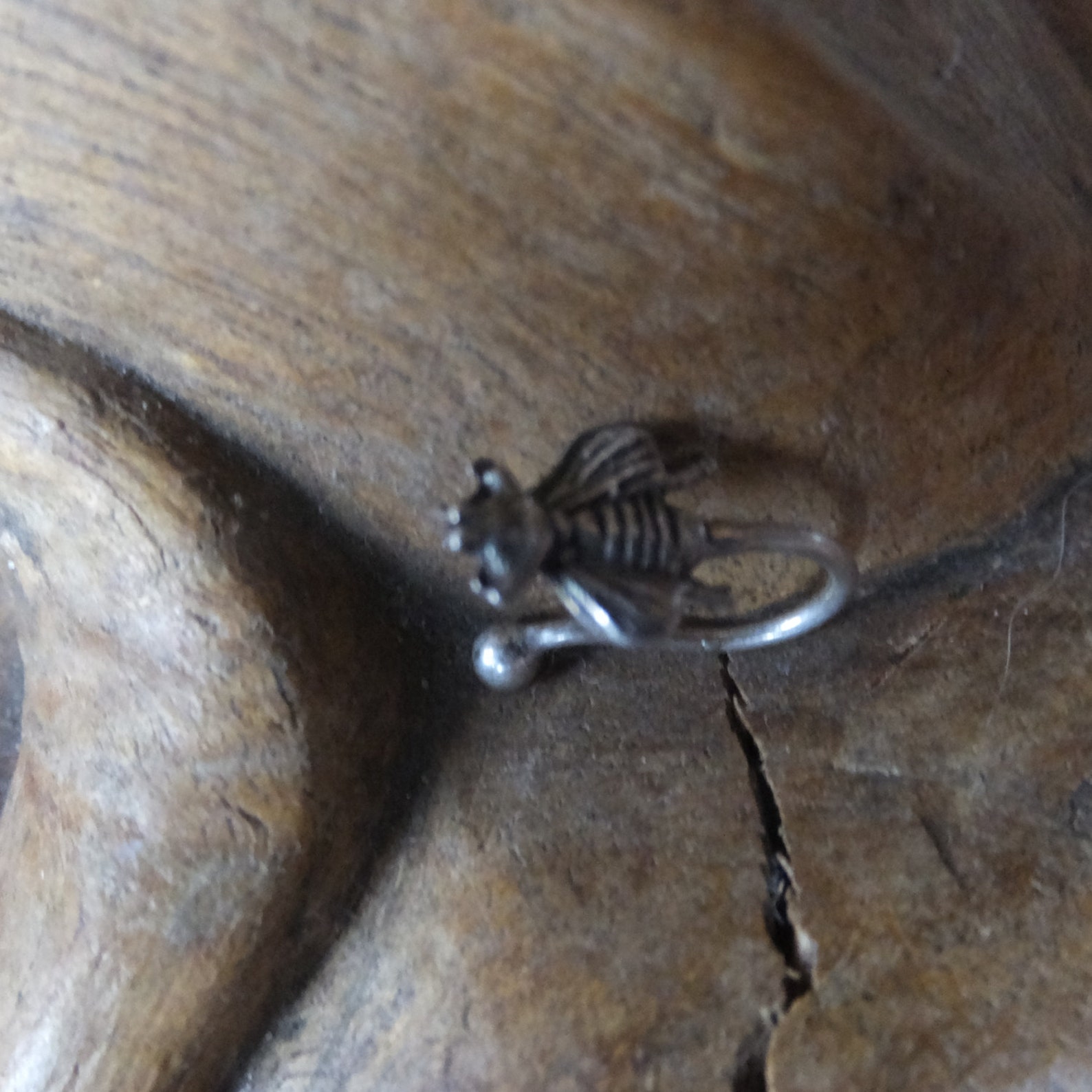 Sterling Silver Bumble Bee Ear Cuff - Etsy