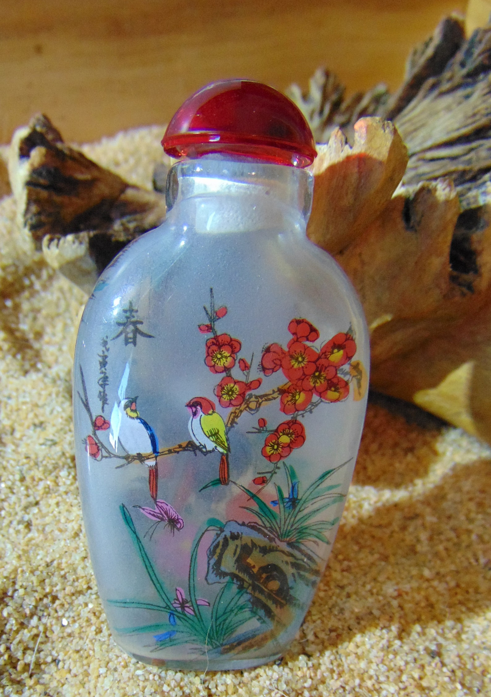 Beautiful Antique Hand Painted Japanese Snuff Bottle - Etsy
