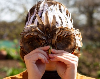Feather Owl Mask | Etsy