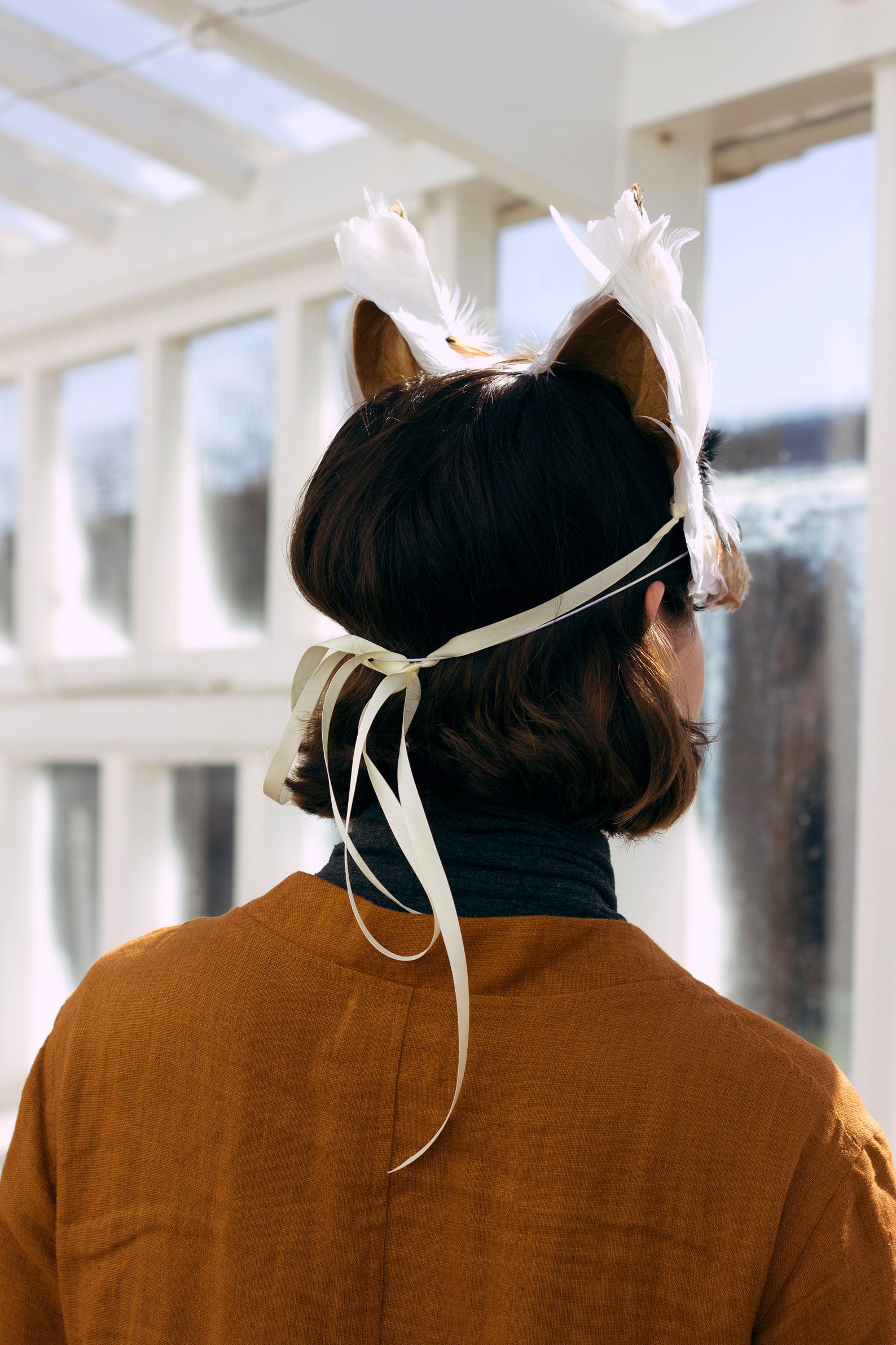 Luxury White & Brown Wolf Mask Unisex Adult Wolf Mask | Etsy