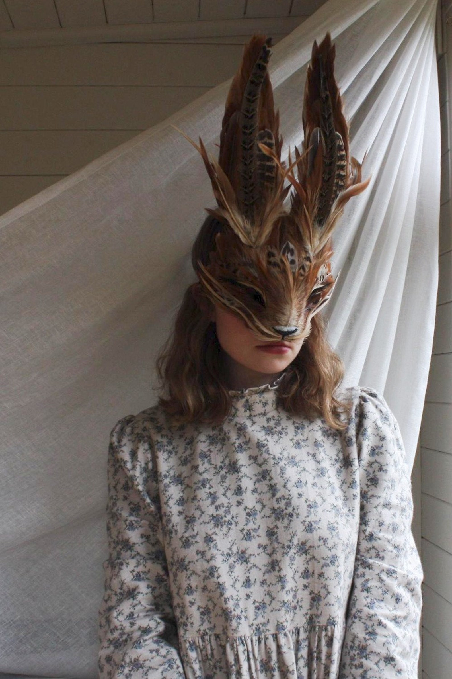 Luxury Brown Rabbit Mask, Unisex Animal Mask, Woodland Mask, Zootopia ...