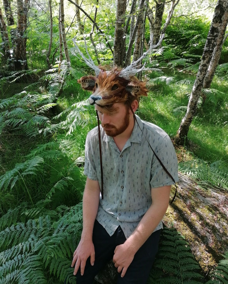 Luxury Stag Mask Woodland Deer Reindeer Mask Deer - Etsy