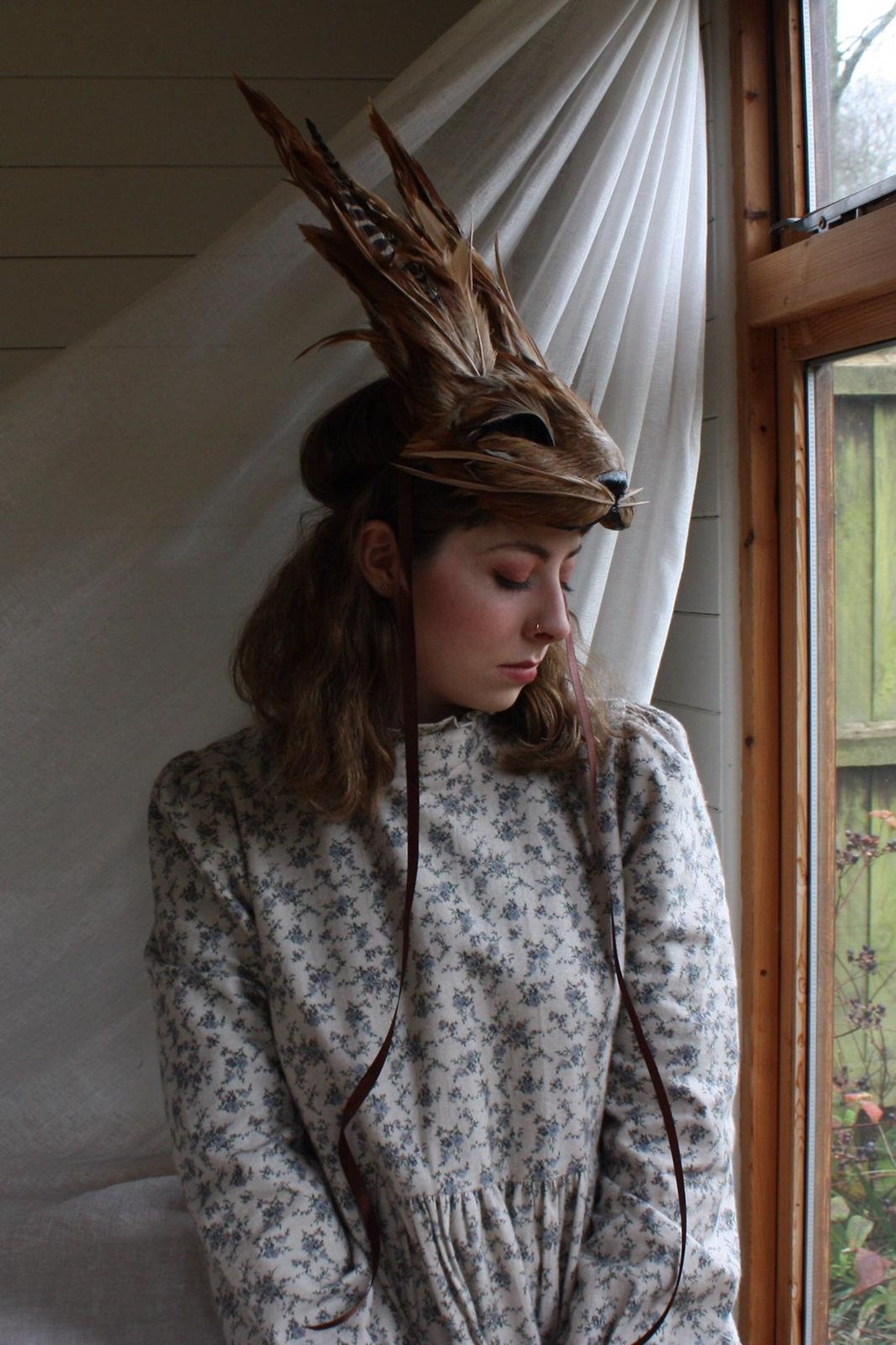 Luxury Brown Hare Mask Large Brown Rabbit Mask Halloween | Etsy