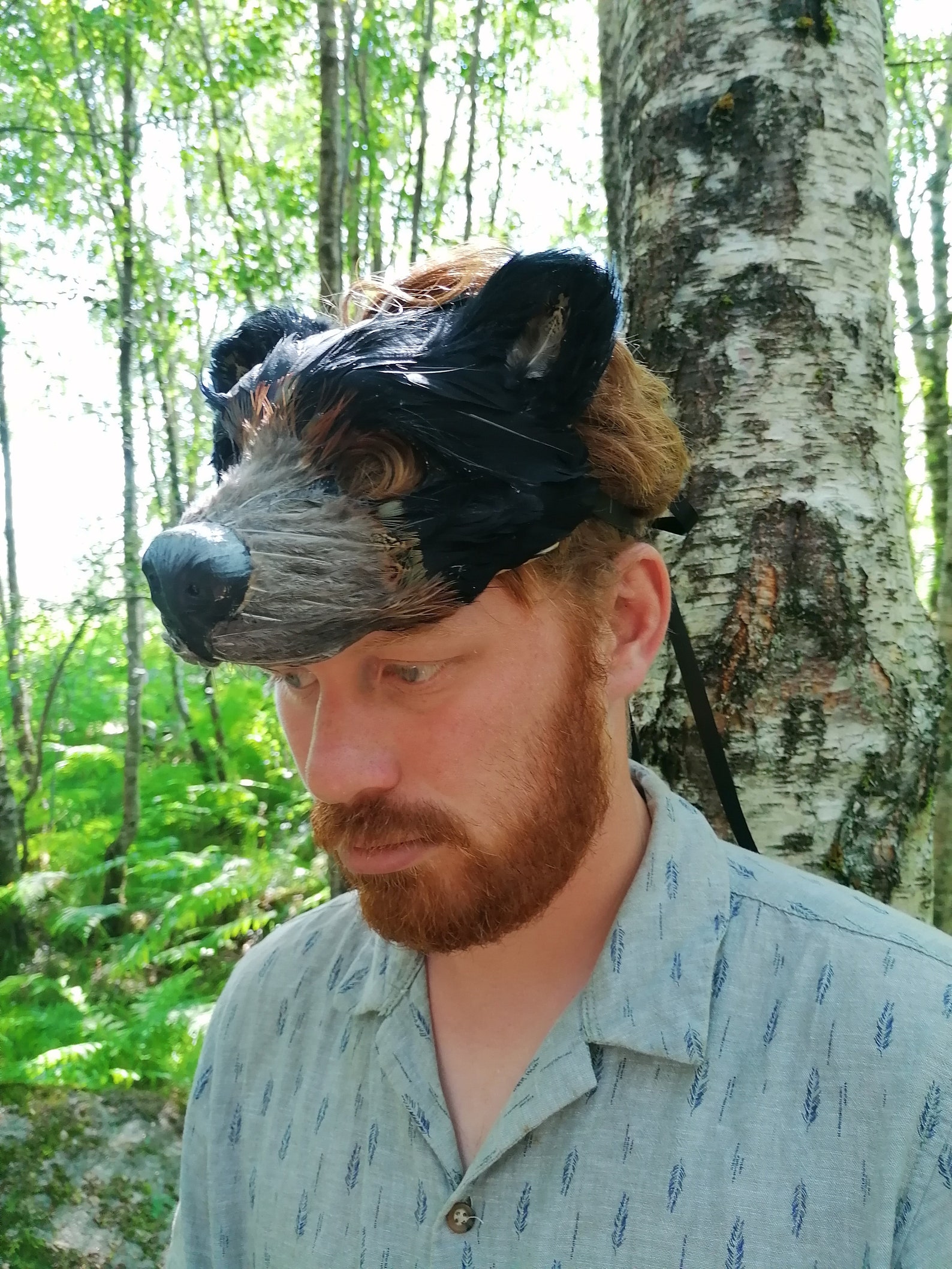 Luxury Black Bear Mask, Grizzly Bear Mask, Arctic Bear Mask, Winter ...