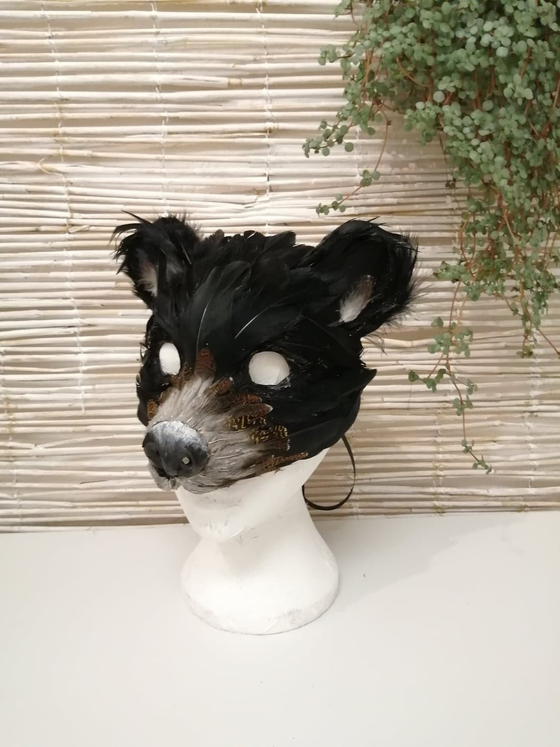 Luxury Black Bear Mask, Grizzly Bear Mask, Arctic Bear Mask, Winter ...
