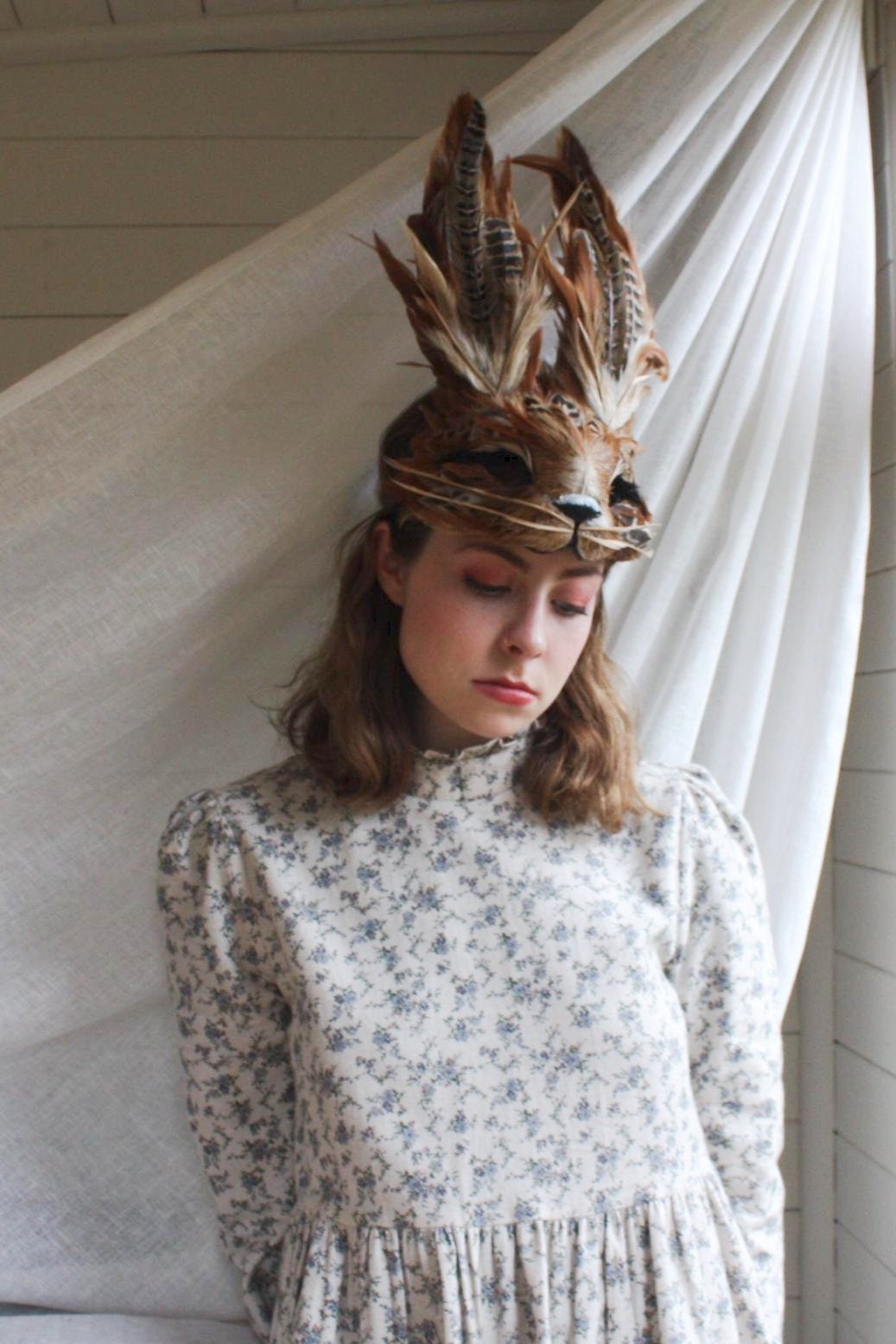 Luxury Brown Rabbit Mask Unisex Animal Mask Woodland Mask | Etsy UK