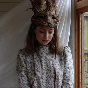 Luxury Brown Hare Mask, Large Brown Rabbit Mask, Halloween Mask ...