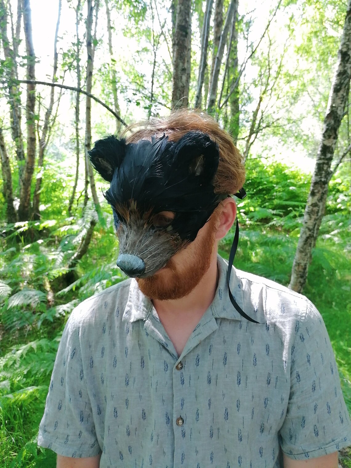 Luxury Black Bear Mask, Grizzly Bear Mask, Arctic Bear Mask, Winter ...