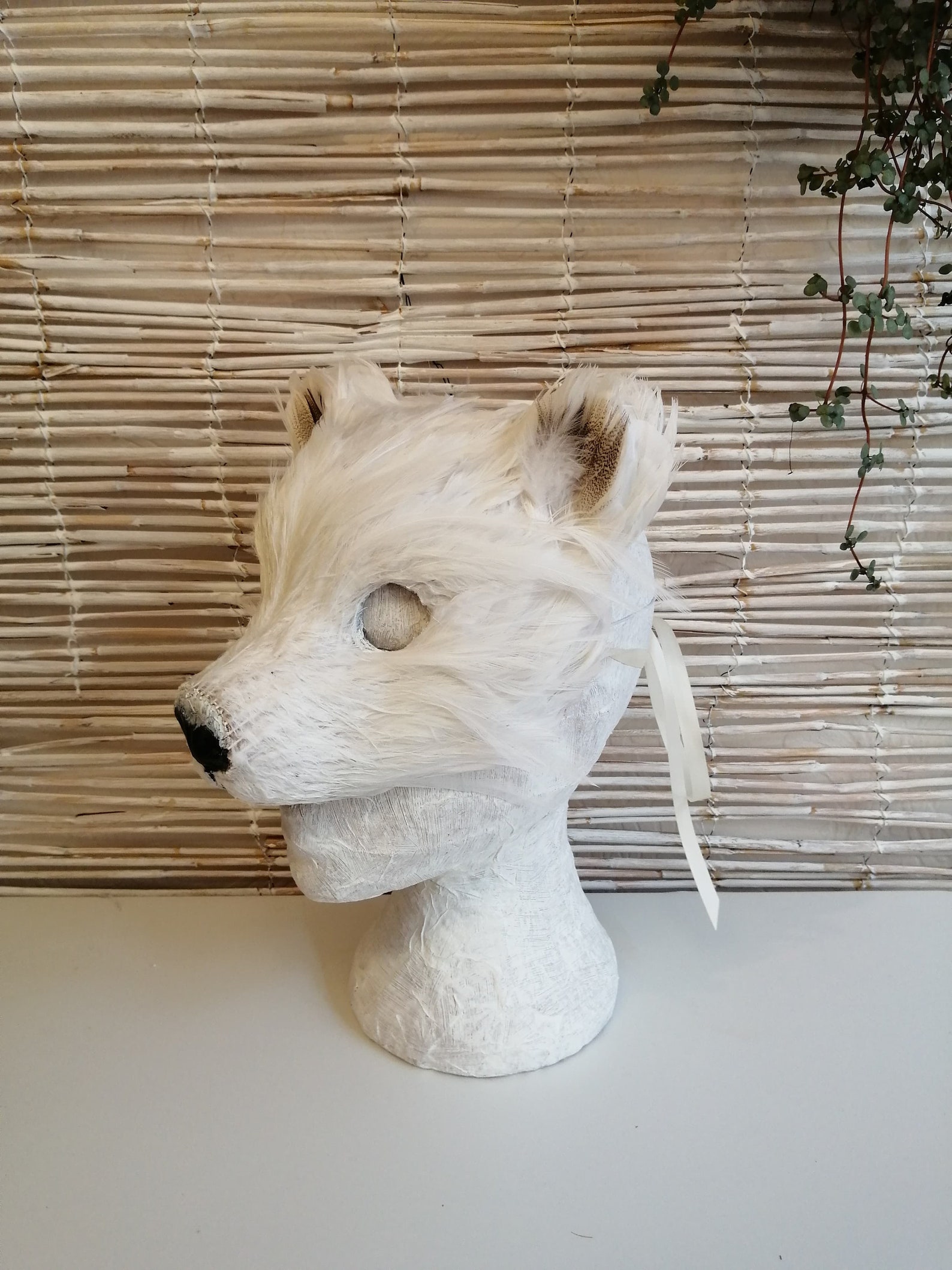 Luxury White Bear Mask, Snow Bear Mask, Arctic Bear Mask, Winter Animal ...