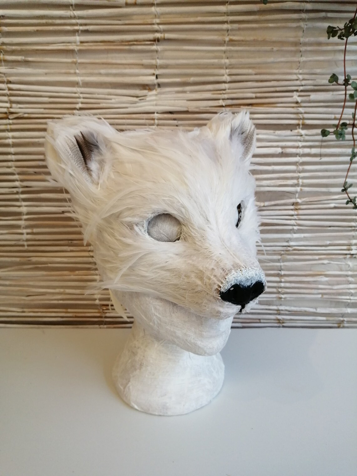 Luxury White Bear Mask, Snow Bear Mask, Arctic Bear Mask, Winter Animal ...