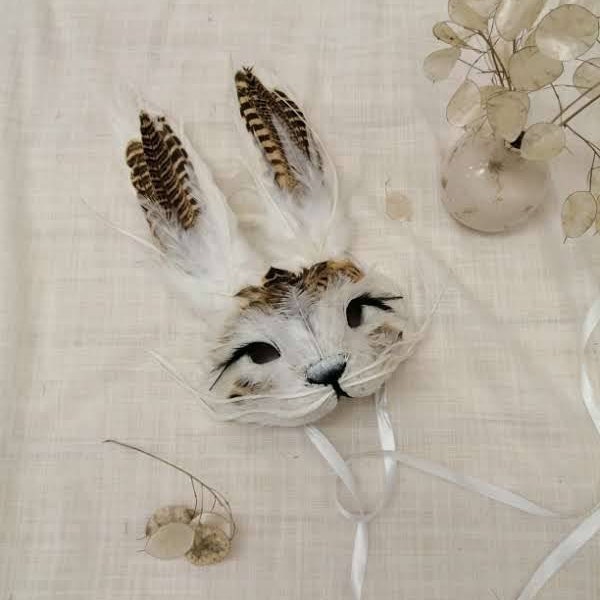 White Rabbit Mask - Etsy