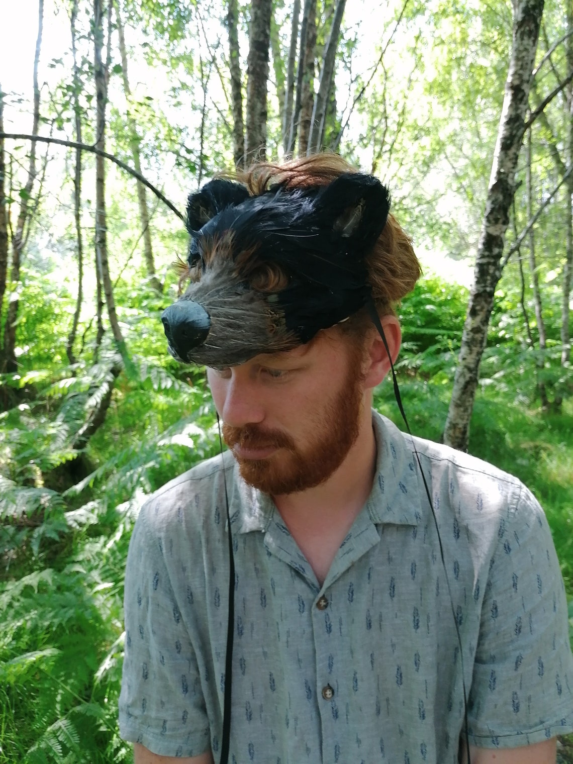 Luxury Black Bear Mask, Grizzly Bear Mask, Arctic Bear Mask, Winter ...