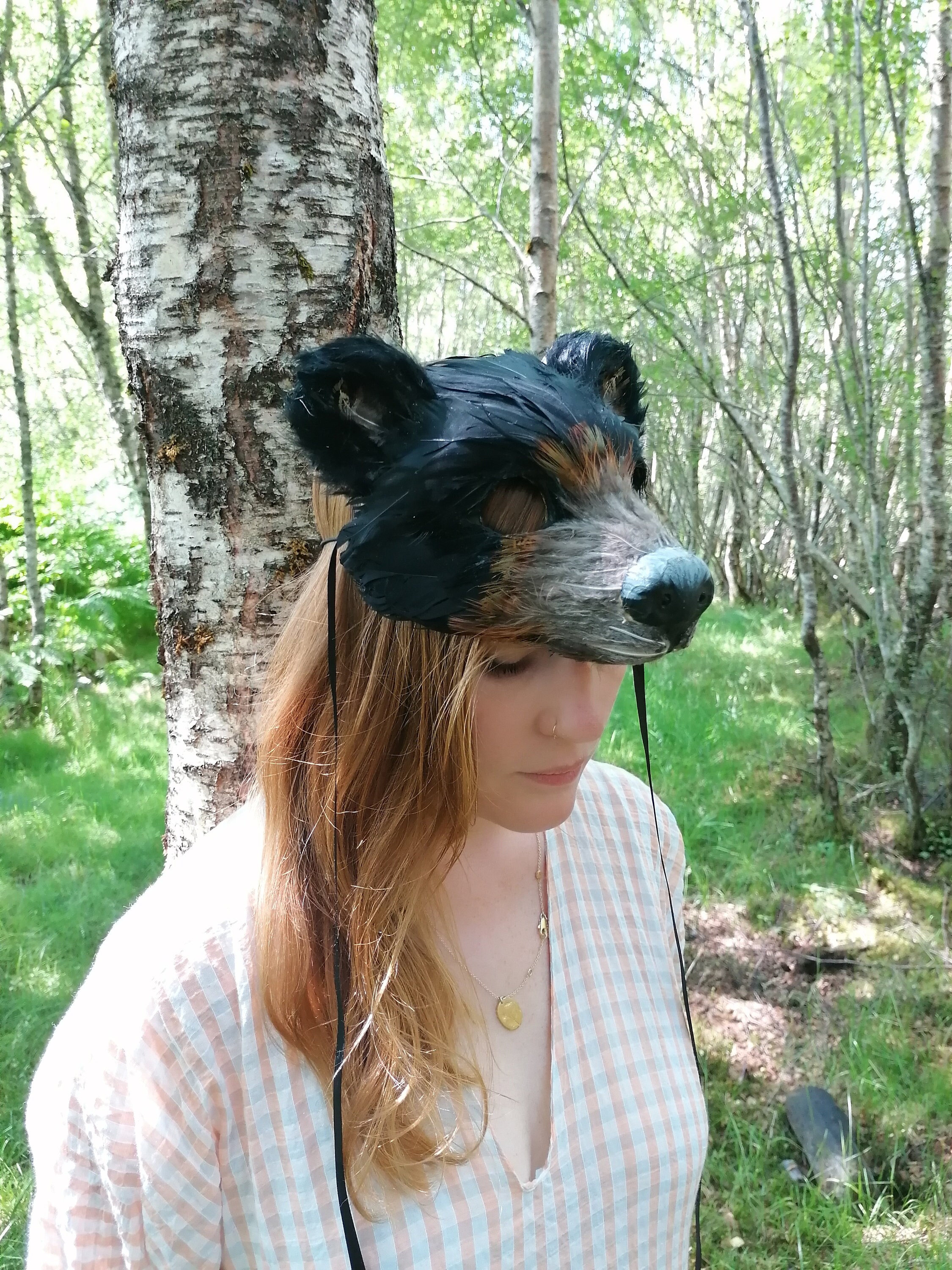 Luxury Black Bear Mask, Grizzly Bear Mask, Arctic Bear Mask, Winter ...