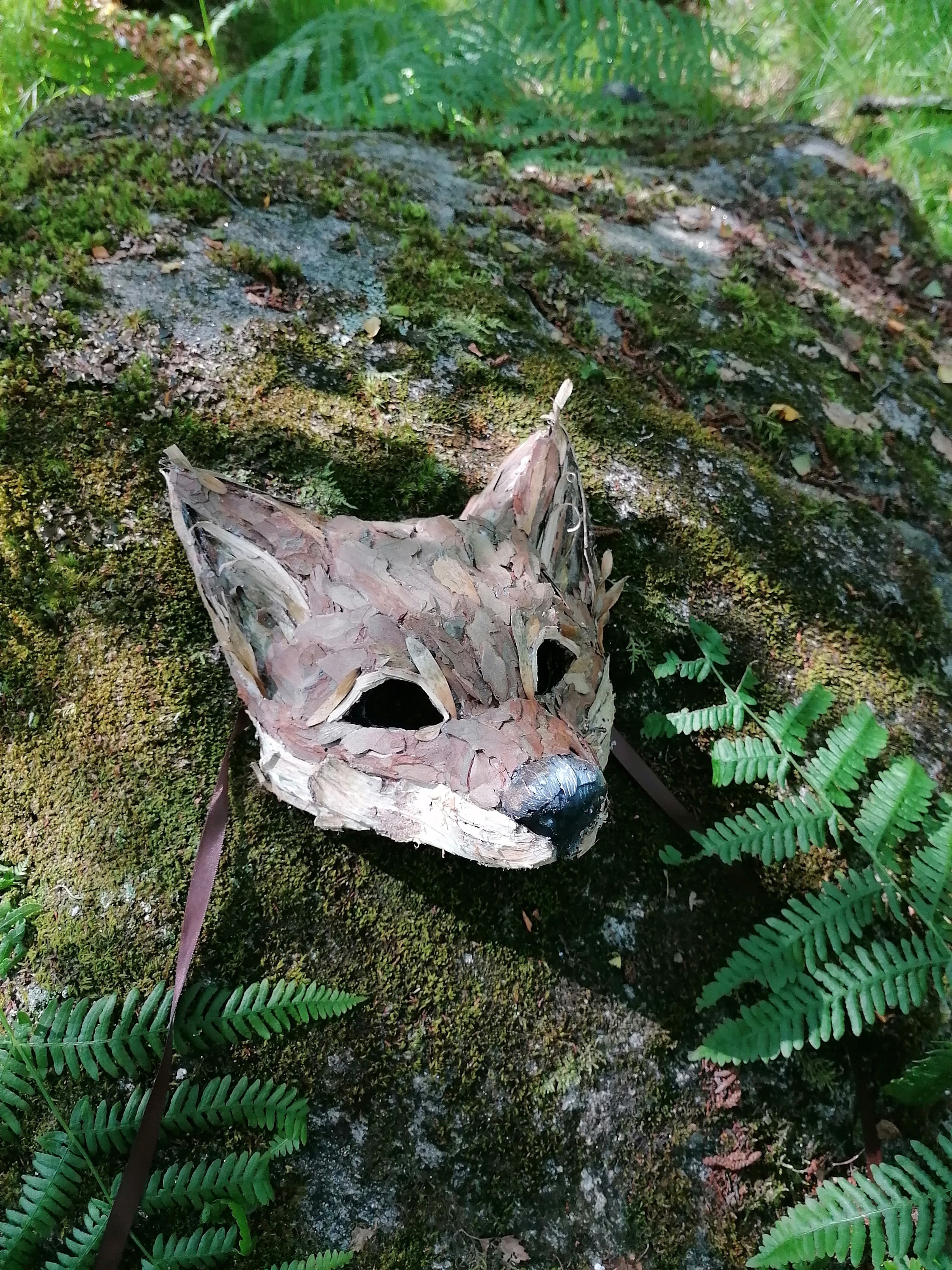 Vegan Foraged Tree Bark Red Fox Mask plus Mental Health Charity ...