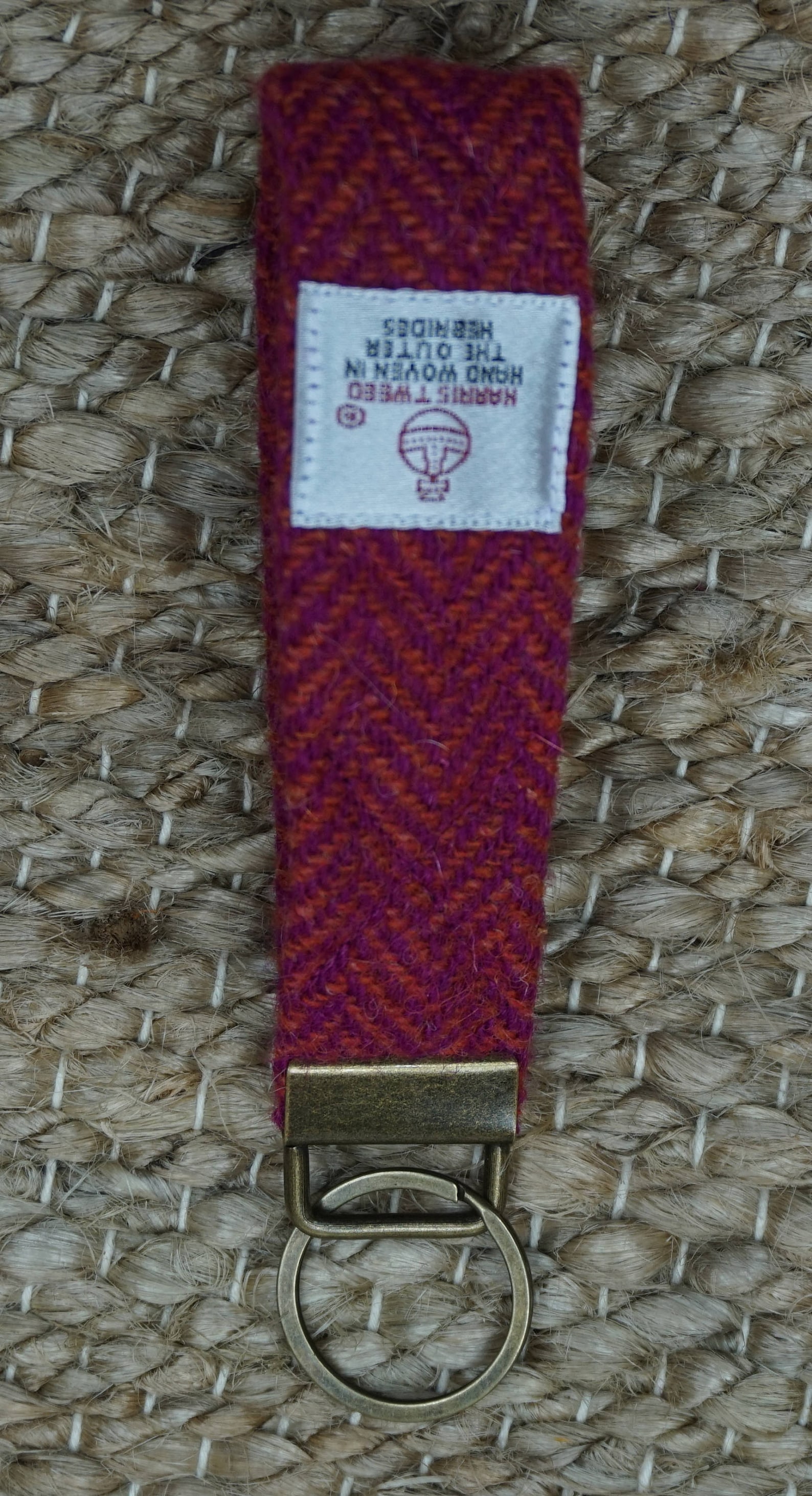 Harris Tweed Keyring Fabric Hoop/loop Key Ring Fob Scottish - Etsy UK