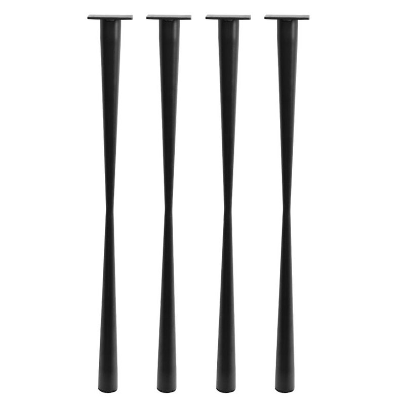 4 X Metal/steel/ Table/bench Legs Tip Toe Clamp/screws Various Colours ...