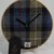 Harris Tweed Round Wall Clock 9in / 23cm Authentic Harris Tweed Faced ...