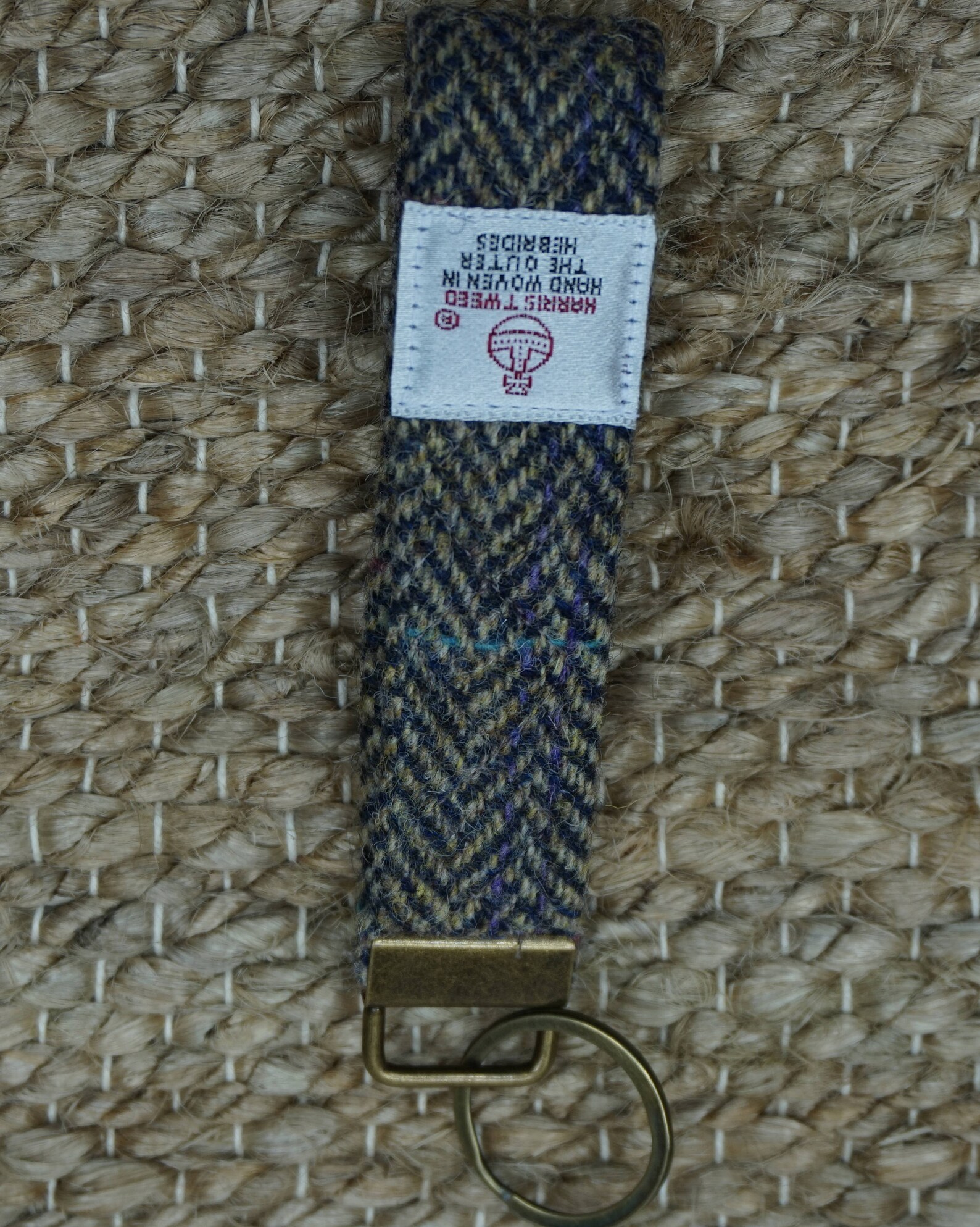 Harris Tweed Keyring Fabric Hoop/loop Key Ring Fob Scottish - Etsy UK