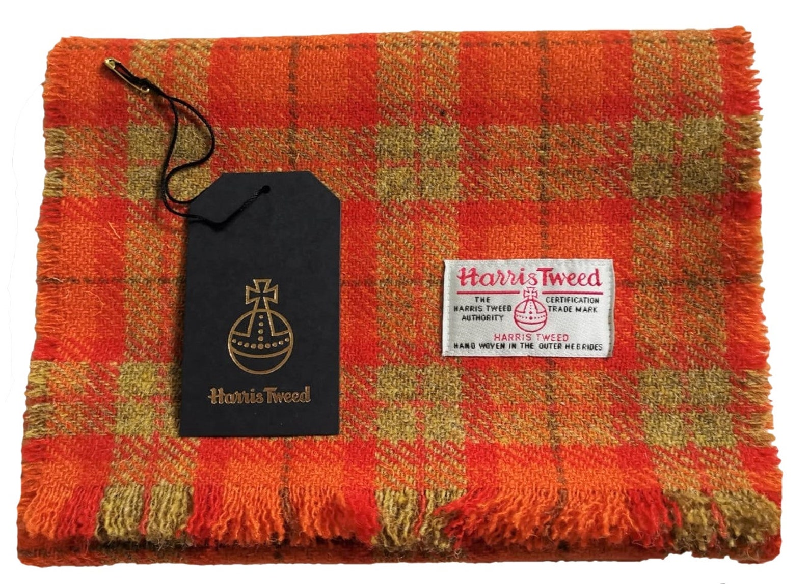 Harris Tweed Pure Wool Luxury Mens & Womens Fringed Scarf .. | Etsy