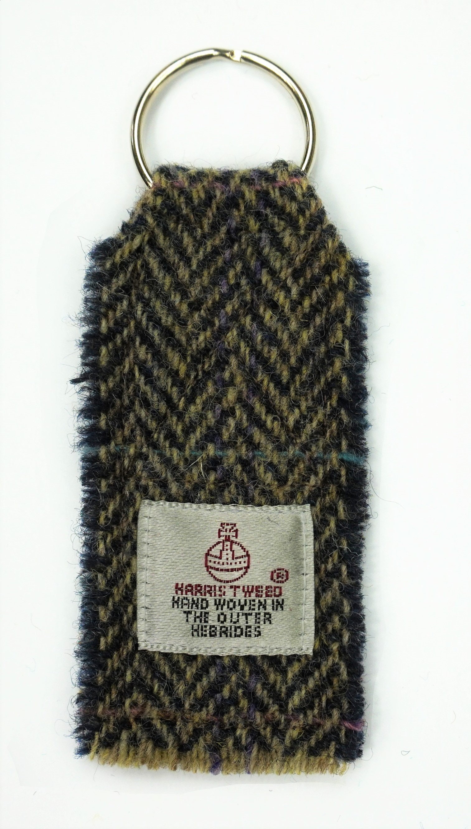 Harris Tweed Keyring Fabric Flat Key Ring Fob Scottish Gift | Etsy