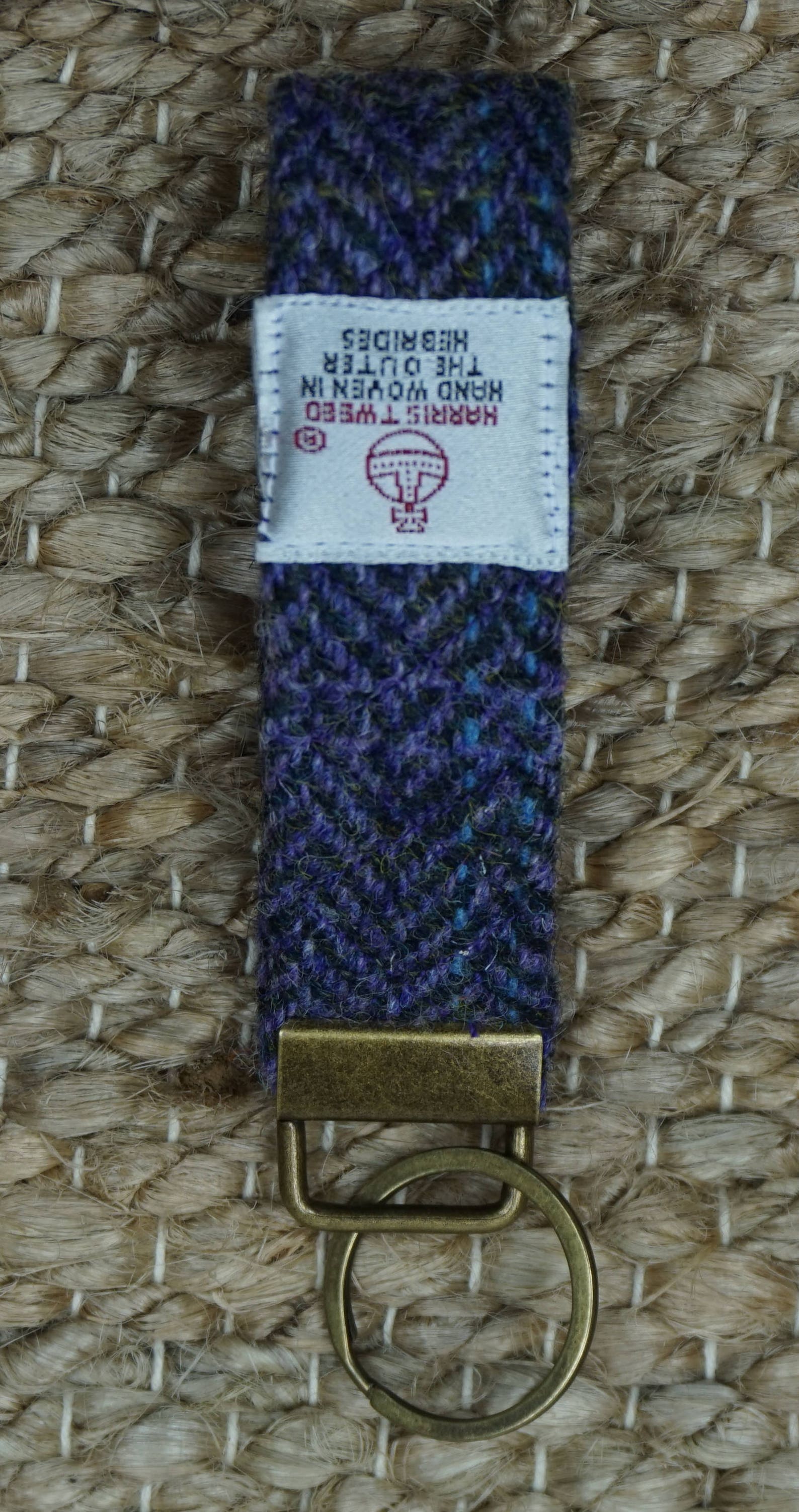 Harris Tweed Keyring Fabric Hoop/loop Key Ring Fob Scottish - Etsy UK