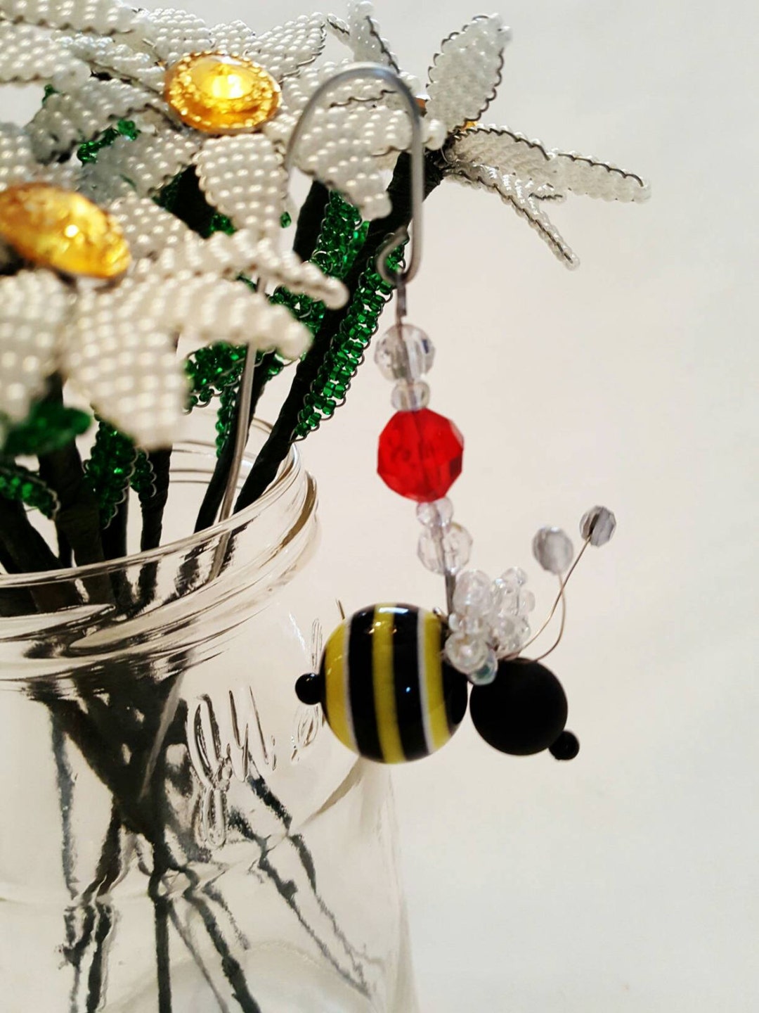 Cute Bee Decorative Plant Poke - Etsy