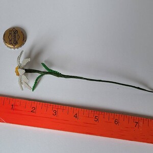 Beaded Button Daisy - Etsy