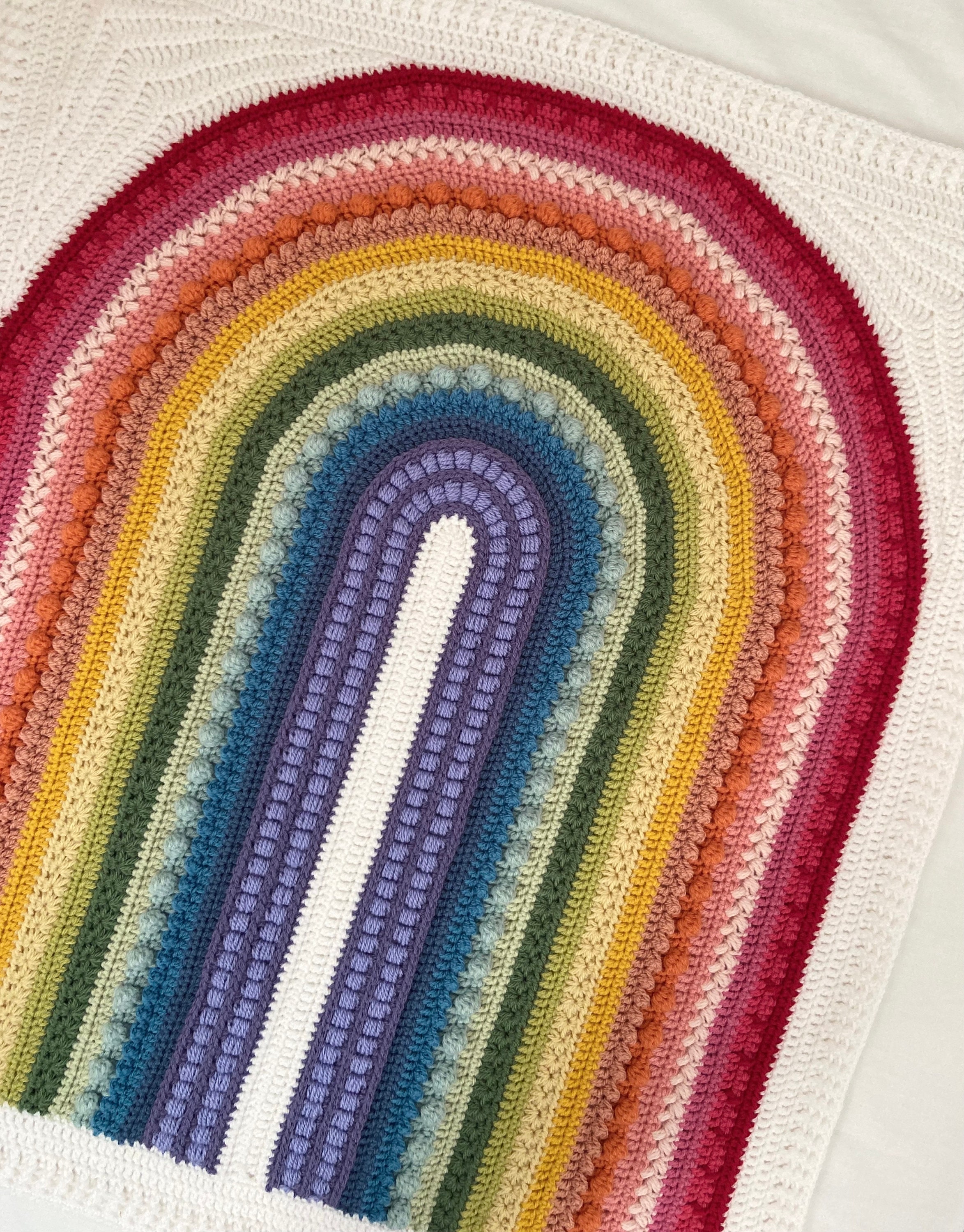 CROCHET PATTERN Rainbow Blanket Crochet Pattern Mixed - Etsy