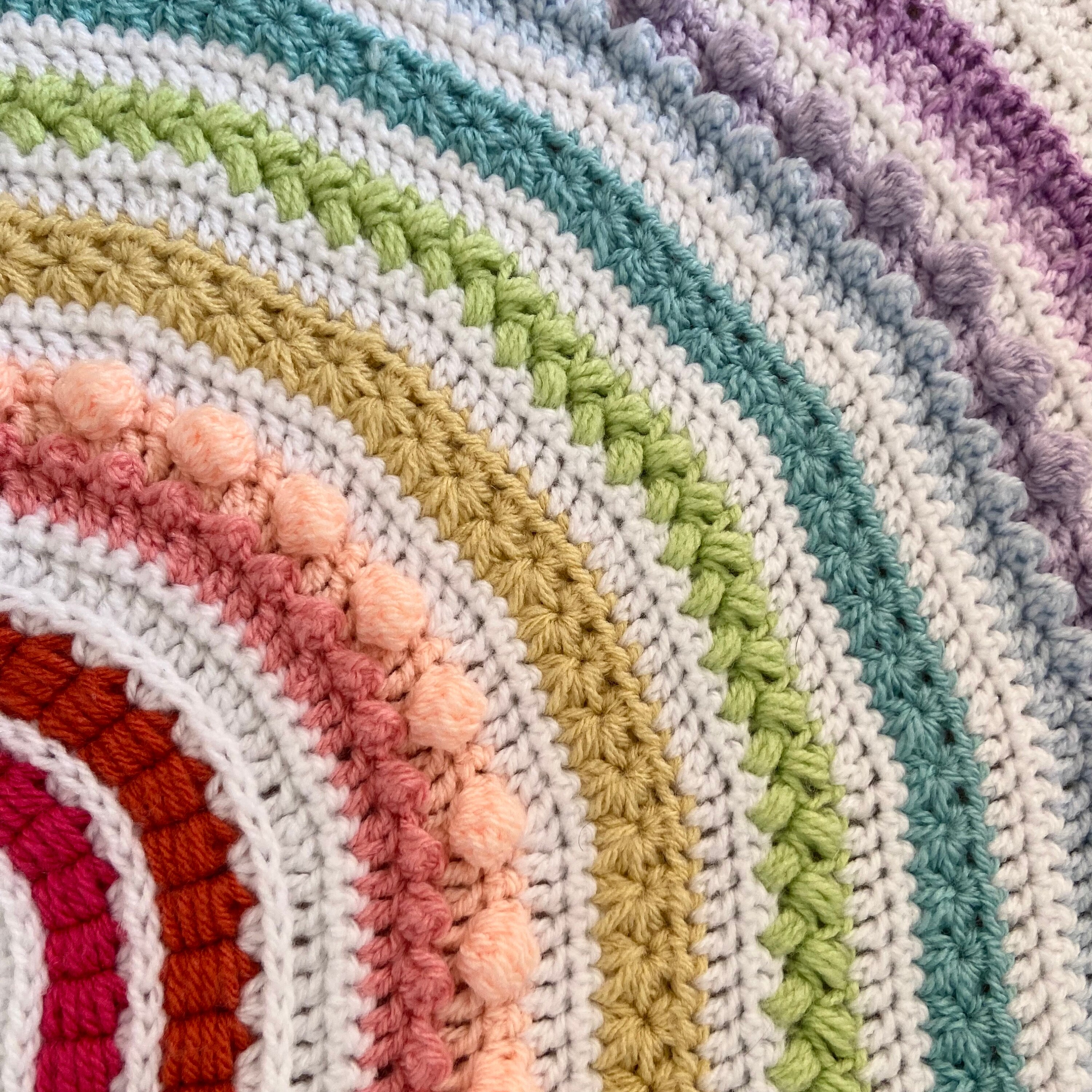CROCHET PATTERN Rainbow Blanket Crochet Pattern Mixed - Etsy