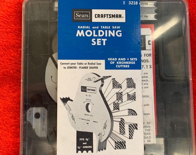 Craftsman Radial and Table Saw Molding Set With 12 Cutters - Etsy
