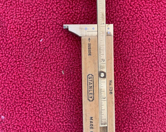 Stanley 136 Ruler With Brass Extension - Etsy