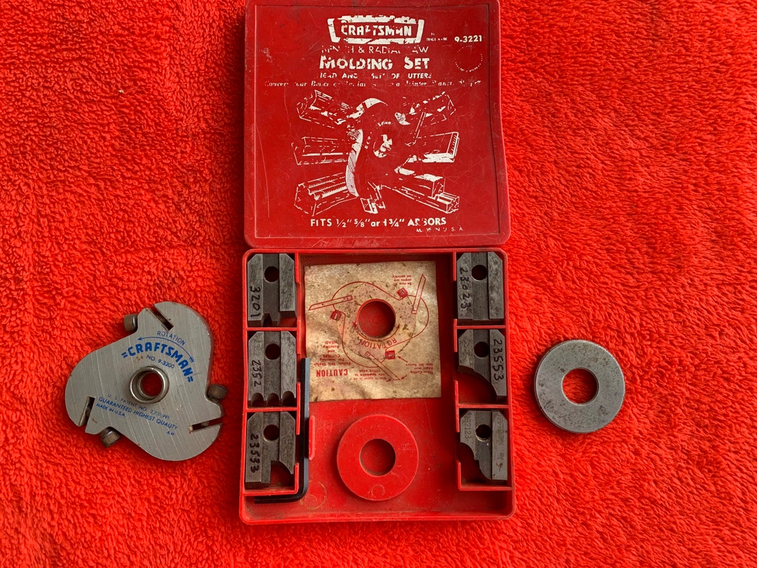Craftsman Molding Cutter Set - Etsy