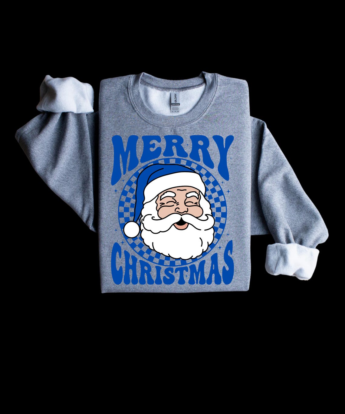 Royal Blue Merry Christmas PNG, Blue Santa Png, Merry Christmas Santa ...