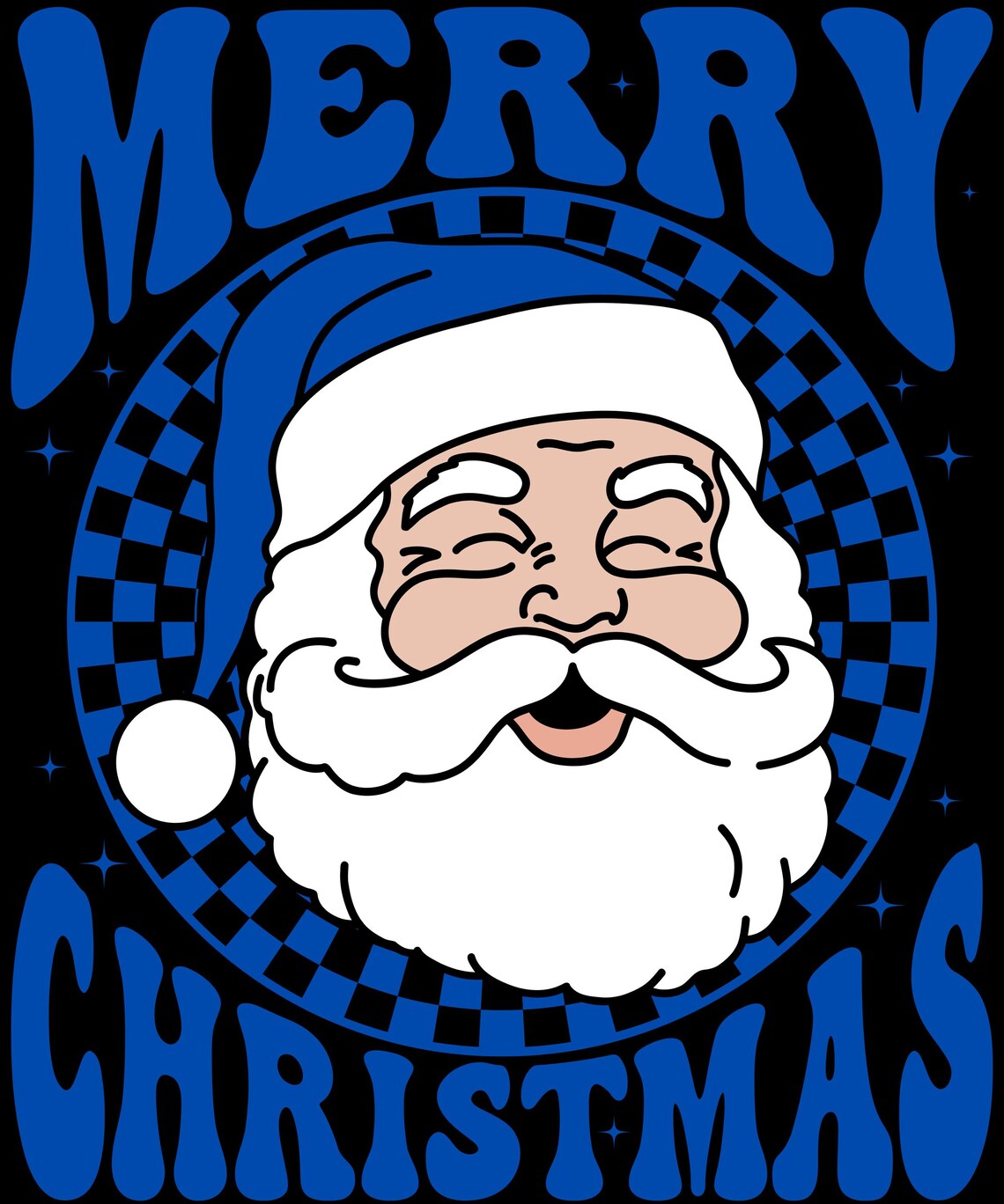 Royal Blue Merry Christmas PNG, Blue Santa Png, Merry Christmas Santa ...