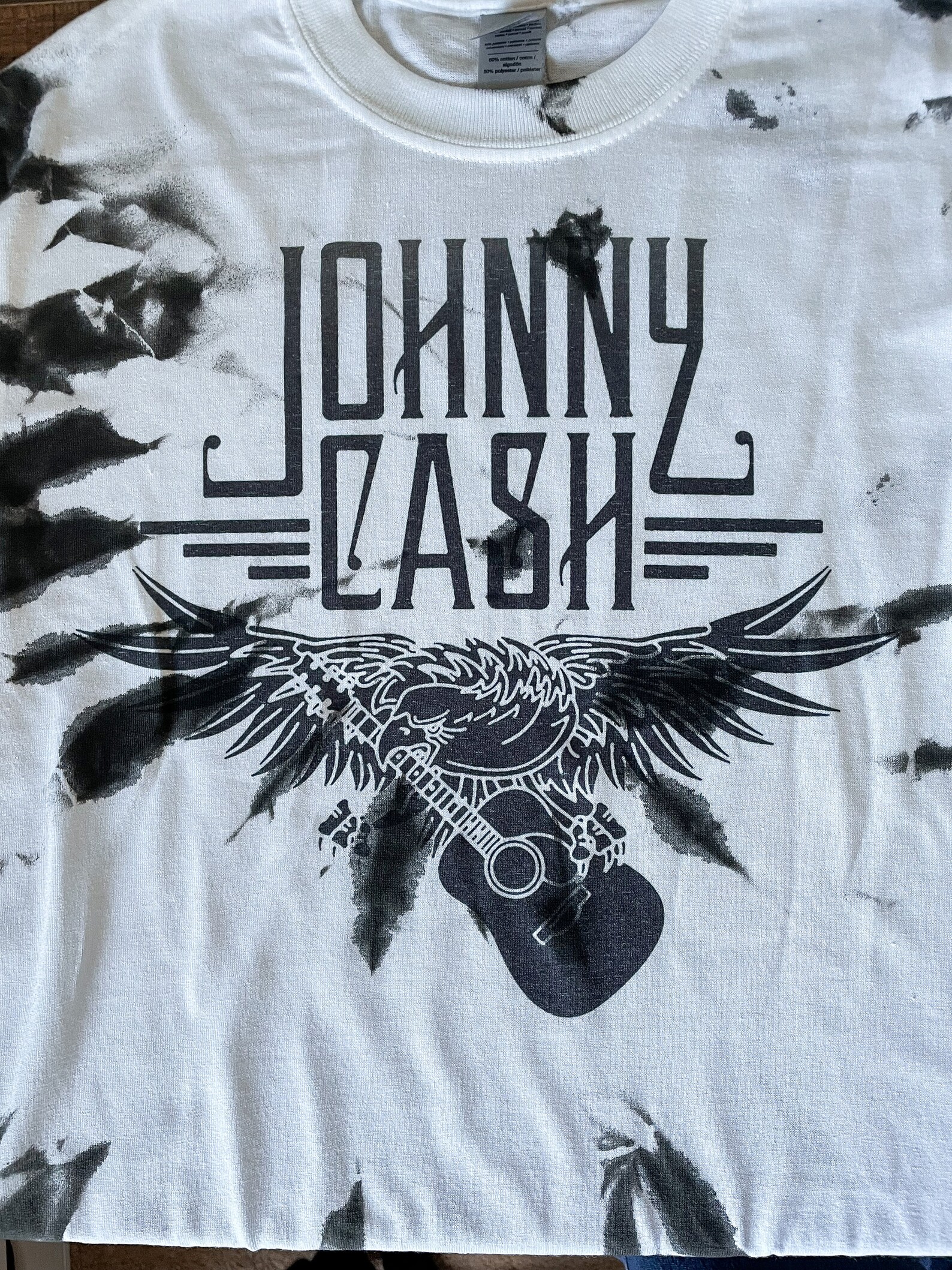 Johnny Cash Graphic Tee Tie Dye Shirt Rock And Roll Shirt Etsy