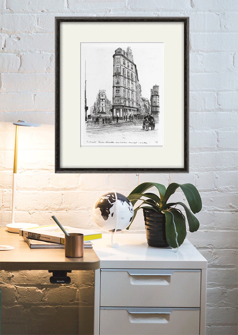 Paris Black and White French Art Print Poster Paris Wall Art | Etsy