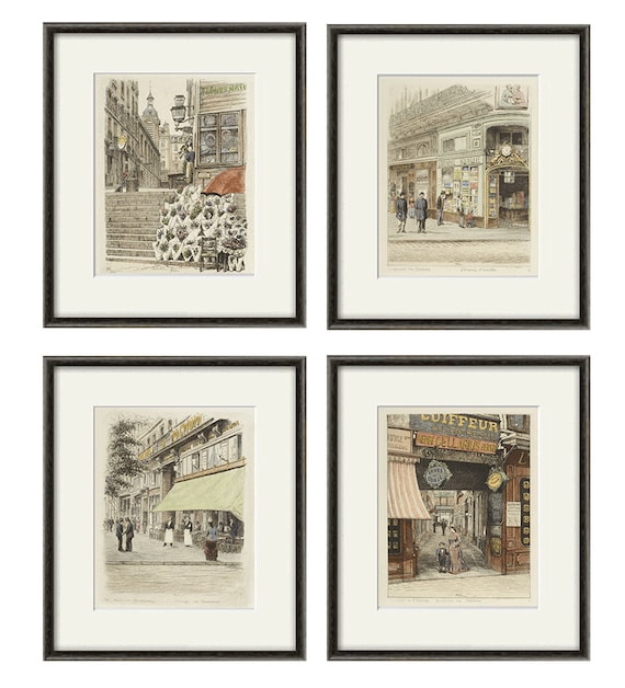 French Art Print Poster Paris Wall Art Victorian Art Antique | Etsy