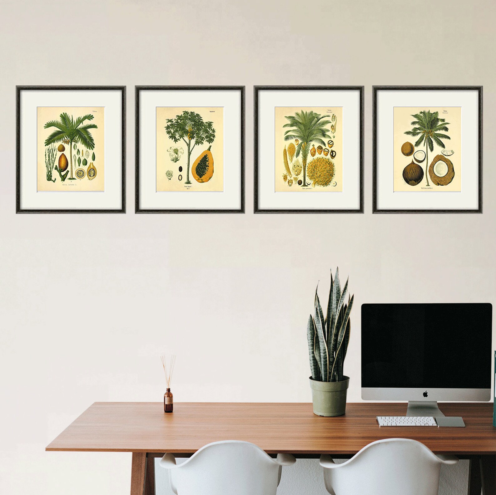 Palm Tree Art Print Antique Botanical Art Prints Home Decor Etsy