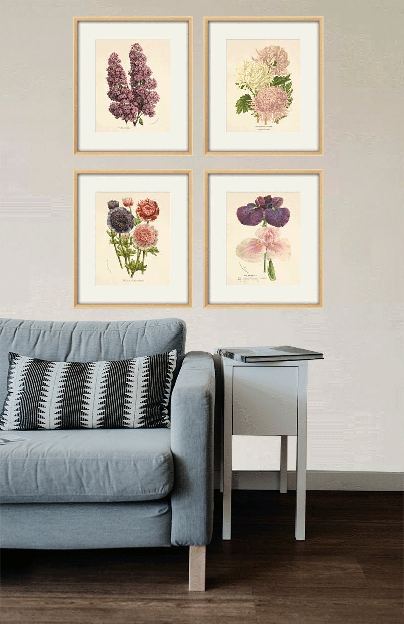 Lilac Art Print Antique Prints Flower Art Print Botanical Art | Etsy