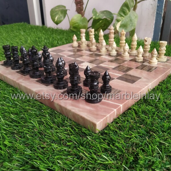 Stone Chess Set - Etsy