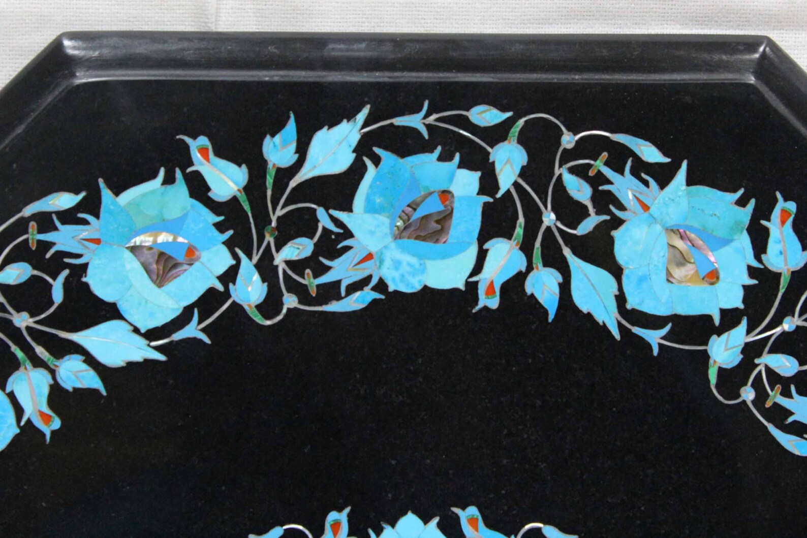 Black Marble Inlay Coffee Table Top - Etsy