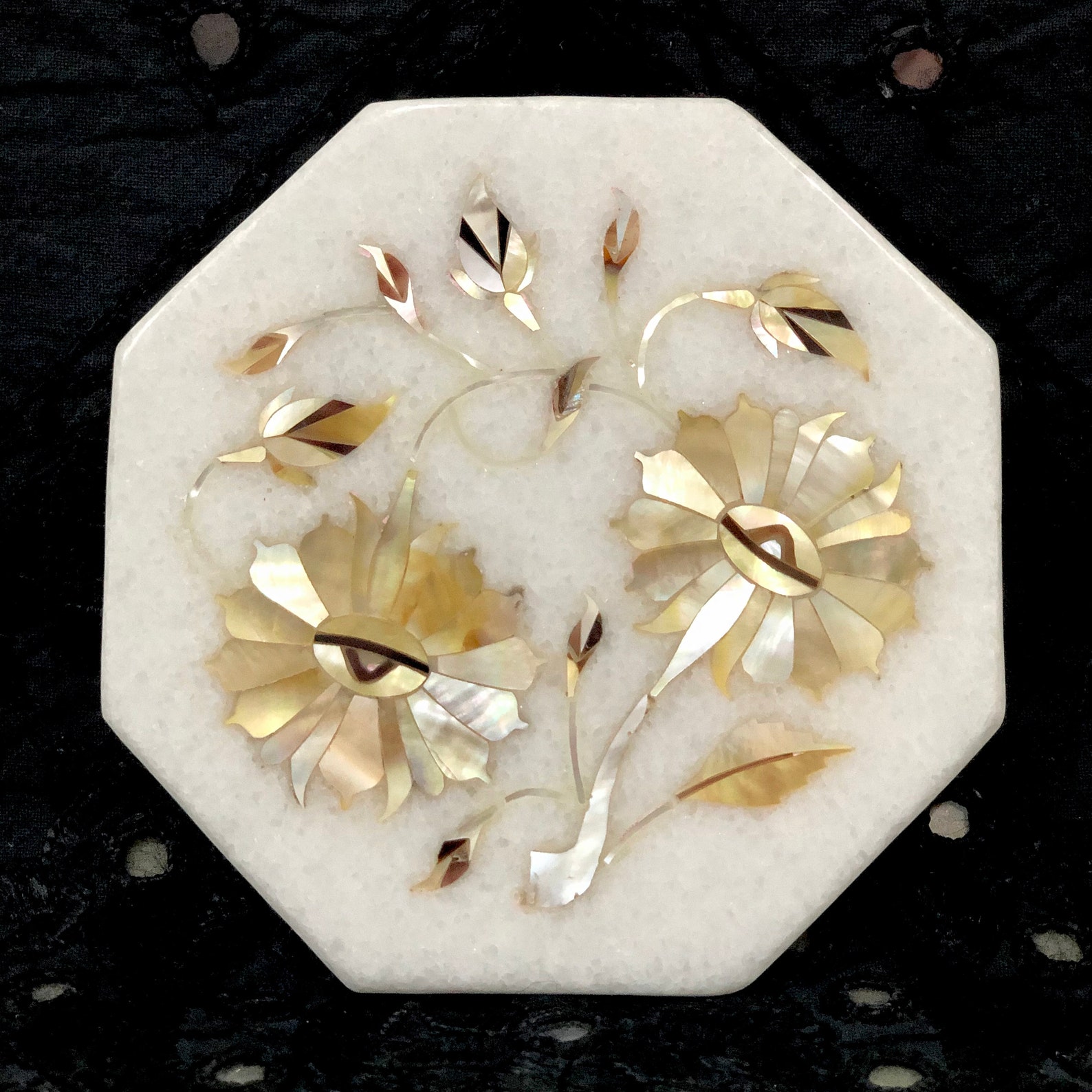 Marble Decorative Wall Tiles With Natural Stone Inlay | Etsy