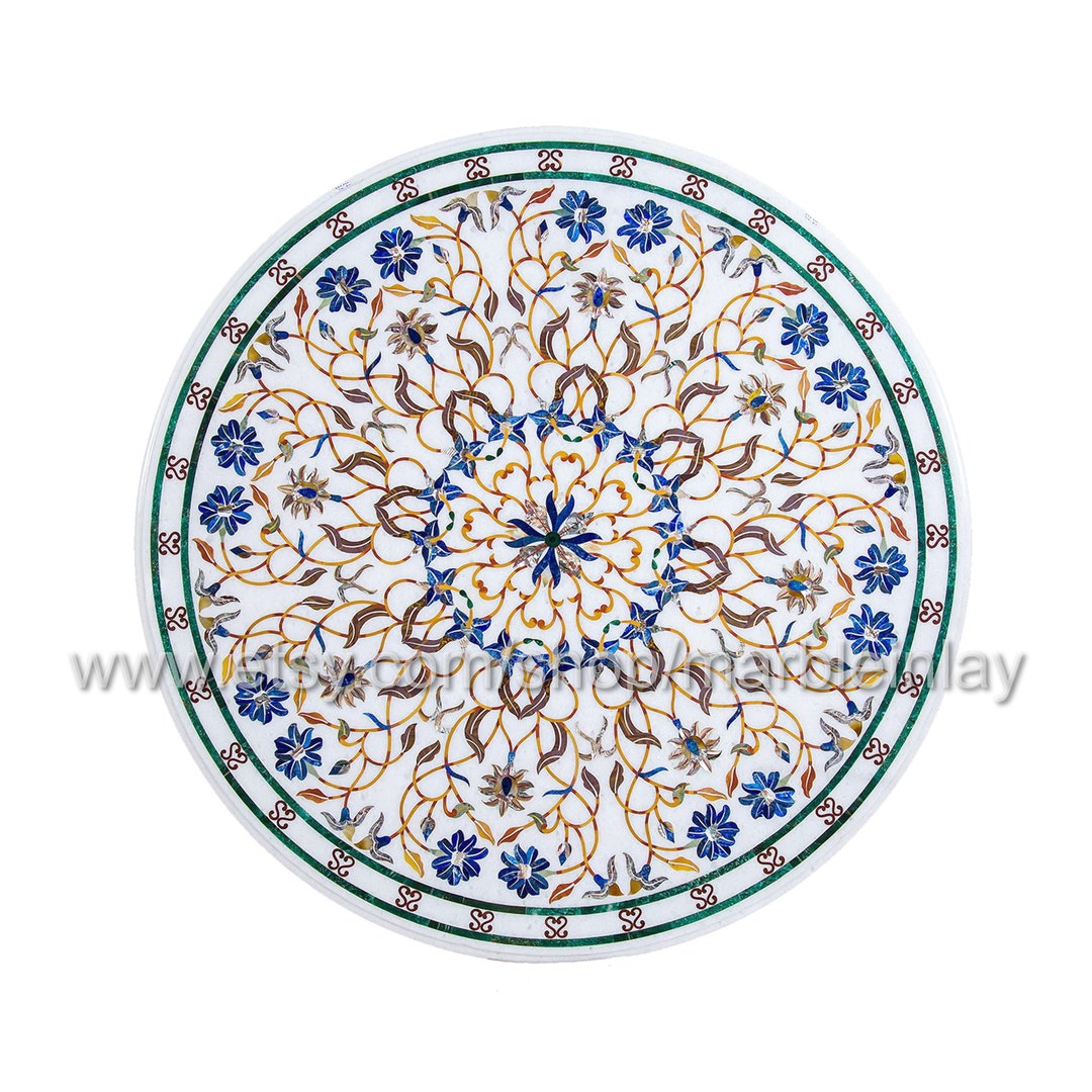 Marble Inlay Coffee Table - Etsy